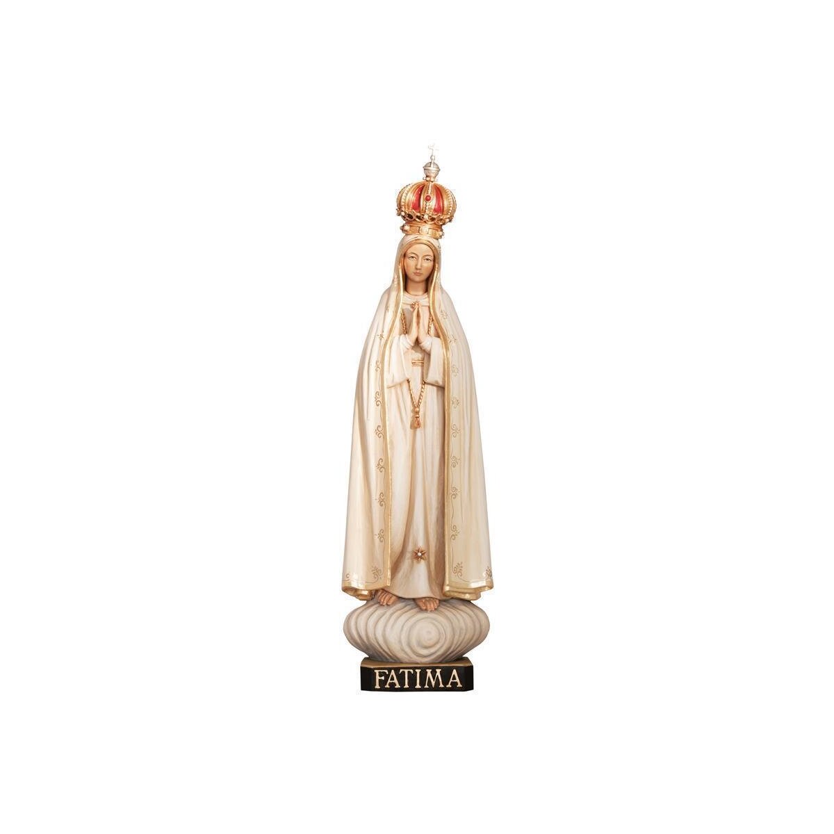 Maestro24 - Buy Online Statue of Our Lady Fatima in Wood with crown ...