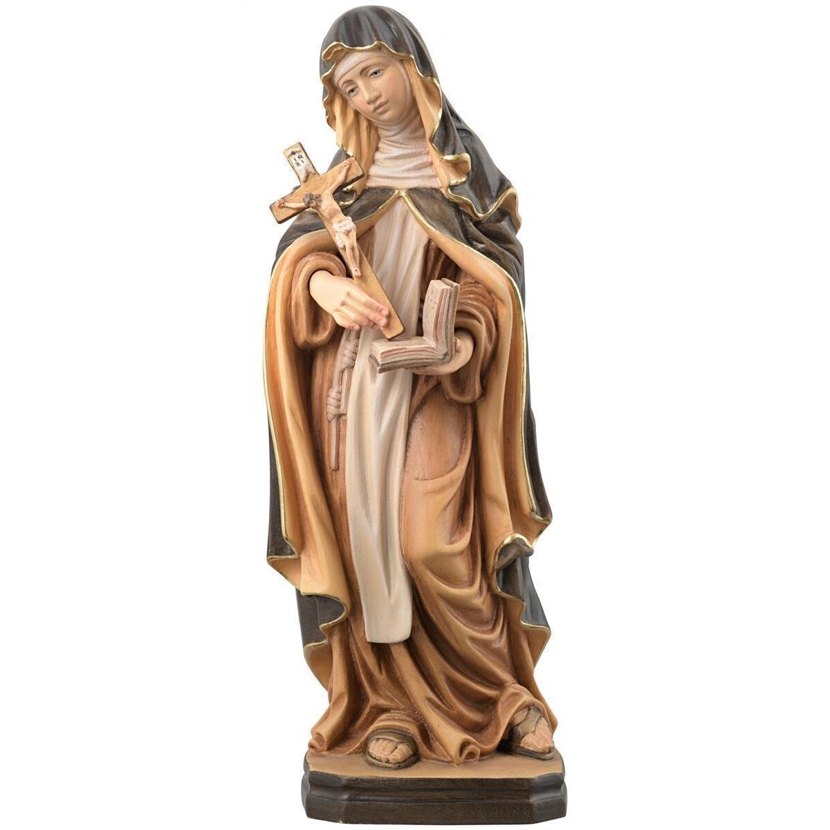 Maestro24 - Buy Online St. Ingrid with cross and book - Maestro Woodc ...