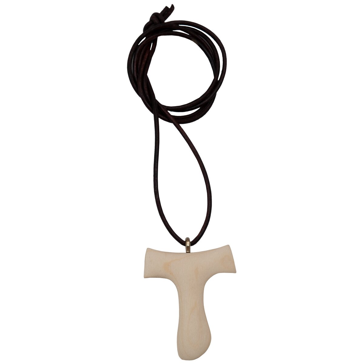 Maestro24 - Buy Online Maple 'Tau' cross necklace - with brown leathe ...